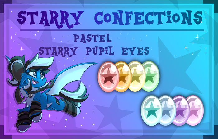 Second Life Marketplace - [OP] Starry Confections ~ Pastel Star Pupil Eye Pack