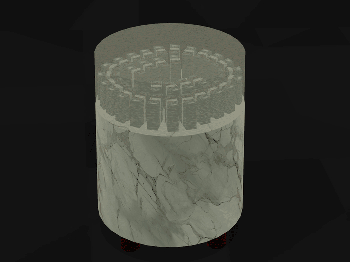 Second Life Marketplace - Spinning Money Table (White Marble)