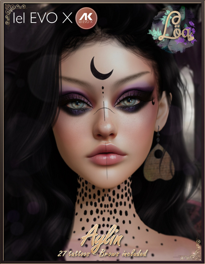 Second Life Marketplace - Loa - Aylin Face Paint ~LeLutka EVO X~ [BOM]
