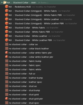 Second Life Marketplace - NX :: Stacked Collar :: Add