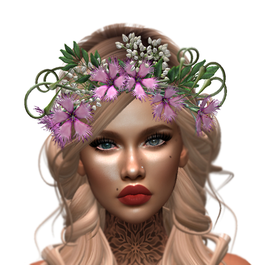 Second Life Marketplace - *LODE* Head Accessory - Diana [pink_white]