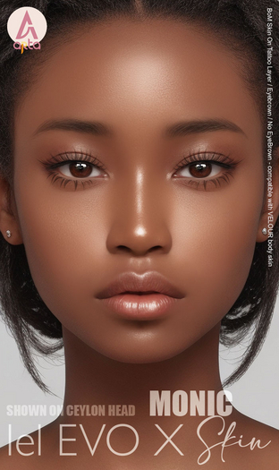 Second Life Marketplace - ArtA - Monic Skin - Lelutka EVOX - Ebony