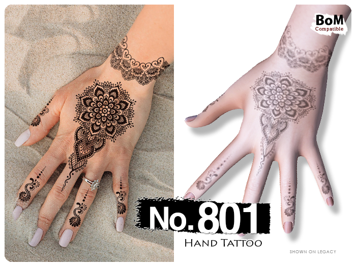 Second Life Marketplace - (Hand Tattoo) No.801