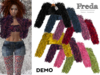 Second Life Marketplace - "Freda" DEMO Filo Fur Jacket Floral, Fluffy ...