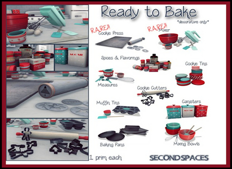 Second Life Marketplace - *Second Spaces* Ready to Bake - canisters