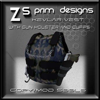 Second Life Marketplace - Camo kevlar vest boxed
