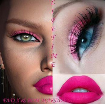 Second Life Marketplace - Lifetime Eyeshadow - Lipstic LEL Evo X BOM ...