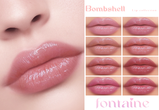 Second Life Marketplace - Fontaine Cosmetics - Bombshell Lips Collection