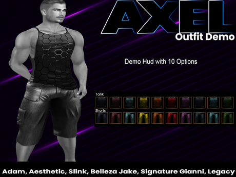 Second Life Marketplace - Excite Axel Outfit Demo