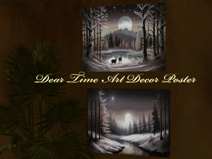 Second Life Marketplace - Dear Time Art Decor Poster Wall Art-full perm ...
