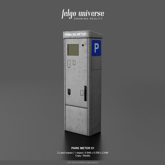 Second Life Marketplace - FELGO Universe // Park meter 01