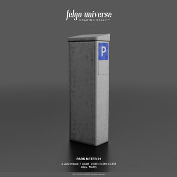 Second Life Marketplace - FELGO Universe // Park meter 01