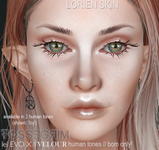 Second Life Marketplace - [FOSSEGRIM] - Evox Skin LORIEN Frost/Velour