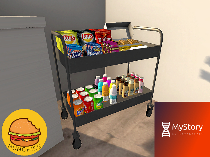Second Life Marketplace - .:Munchies:. Mystory Snack Cart