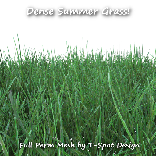 Second Life Marketplace - T-Spot Mesh - Dense Summer Grass - FP - LI=1.5