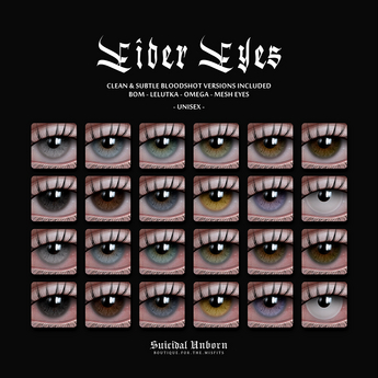 Second Life Marketplace - -SU!- Eider Eyes (UNISEX)