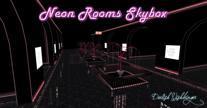 Second Life Marketplace - DEMO~ Neon Rooms skybox 68LI 40LI without ...
