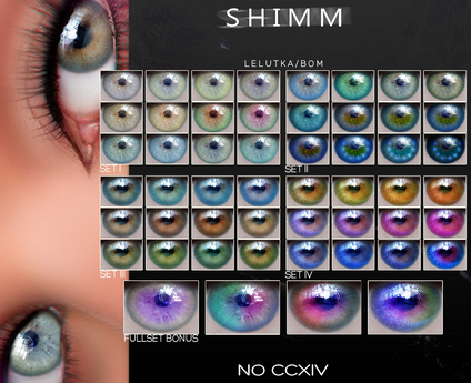Second Life Marketplace - S H I M M / Lelutka Eyes Applier ~BOM / CCXIV ...