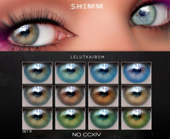Second Life Marketplace - S H I M M / Lelutka Eyes Applier ~ BOM ...