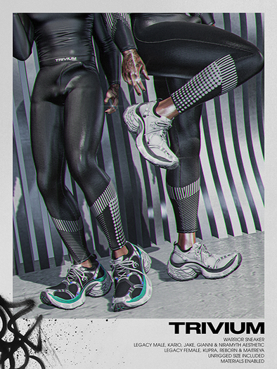 Second Life Marketplace - [TRIVIUM] WARRIOR SNEAKER-FATPACK