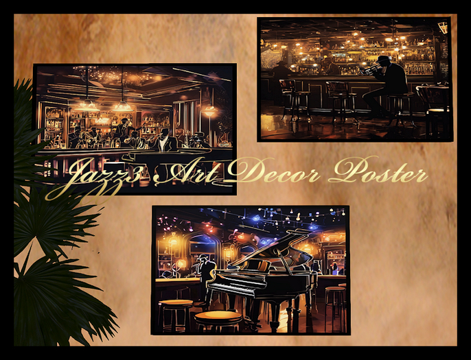 Second Life Marketplace - Jazz Art Decor Poster Wall Art