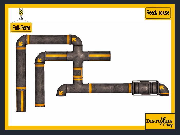 Second Life Marketplace - ::DisturbeD:: Sci-Fi Modular Pipes Pack ...