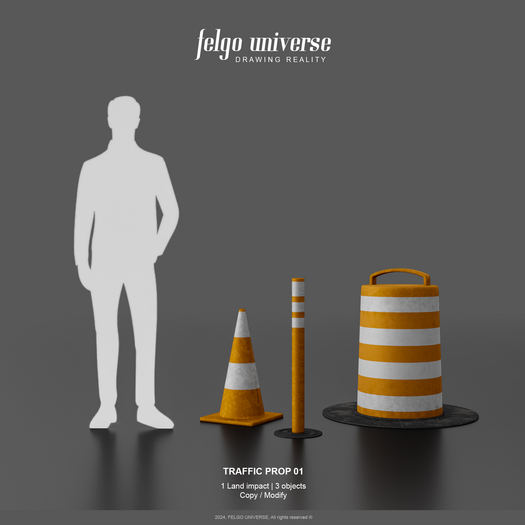 Second Life Marketplace - FELGO Universe // Traffic props 01