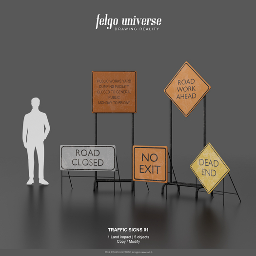 Second Life Marketplace - FELGO Universe // Traffic signs 01