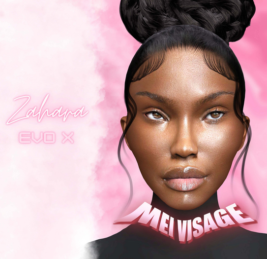Second Life Marketplace - MEI VISAGE - Zahara Skin (evox/CHOCOLATE)