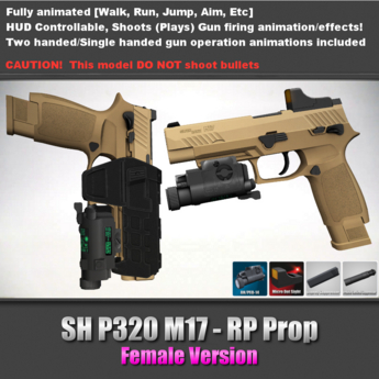 Second Life Marketplace - SH RP Prop Gun - P320 M17 (Female Version)