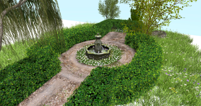 Second Life Marketplace - Jad Garden - Summer Arch Fountain Path