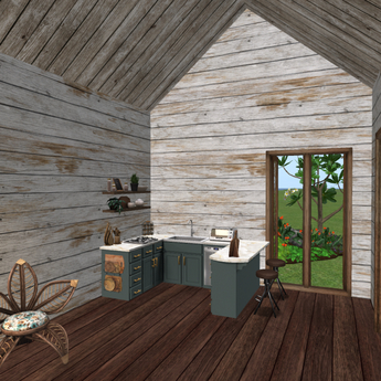 Second Life Marketplace - Chibi Hibiscus Hut J24(19LI, 10x10)