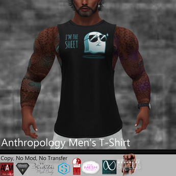 Second Life Marketplace - I'm the SHEET! Men's T-Shirt (MATL: H)