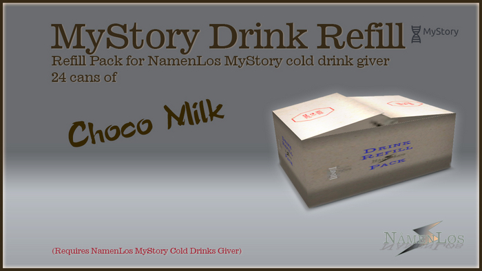 Second Life Marketplace - NamenLos Drinks Choco MyStory Refill