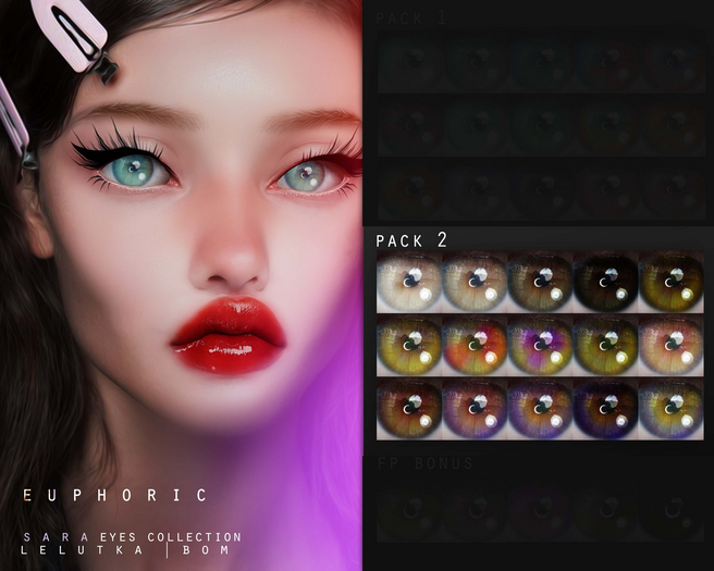 Second Life Marketplace - E U P H O R I C . Sara Eyes . LeLUTKA P2