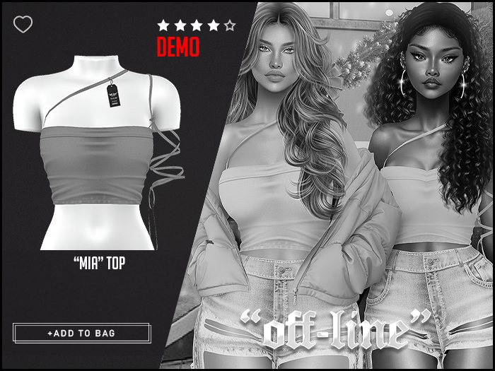 Second Life Marketplace - "Off-Line" x "Mia" Top / Demo
