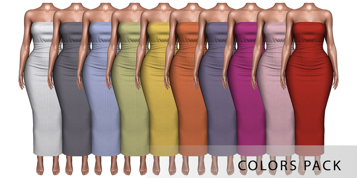 Second Life Marketplace - Lilleth. FAST Dress Colors Senra Jamie