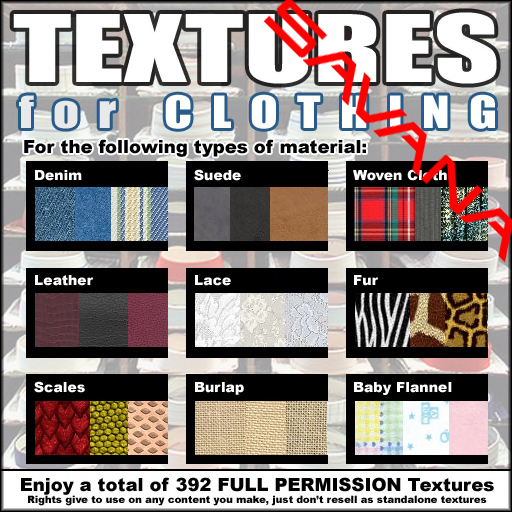 Second Life Marketplace - Clothing Textures Pack
