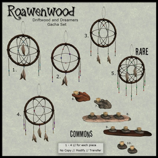 Second Life Marketplace - {RW} Driftwood and Dreams Gacha Candles 3 ...