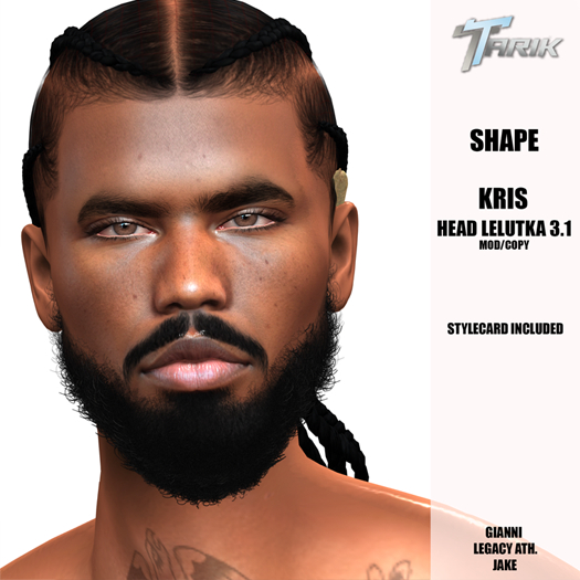 Second Life Marketplace - -- T. TARIK -- Shape MASON [ KRIS Head Lelutka ]