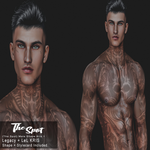 Second Life Marketplace - {The Spot} Male Shape - lel EvoX KRIS 1