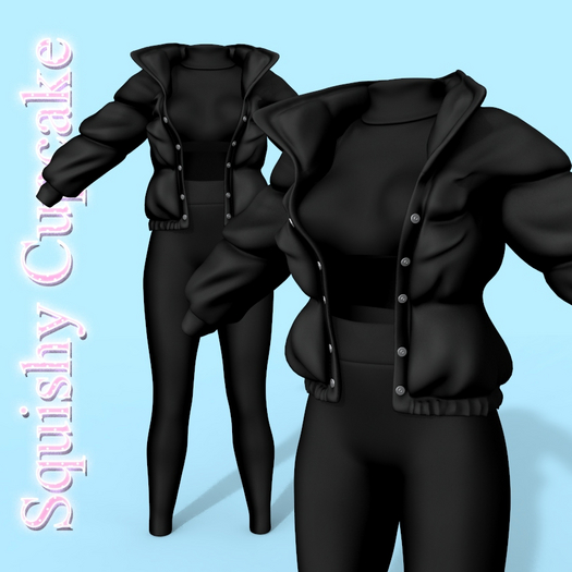 Second Life Marketplace - Black Jacket Outfit