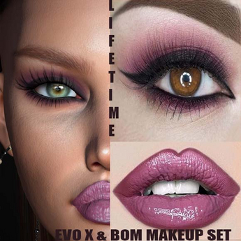 Second Life Marketplace - Lifetime Eyeshadow - Lipstic LEL Evo X BOM ...