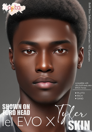Second Life Marketplace - ArtA - Tyler Skin / LELUTKA EVOX - Pluto