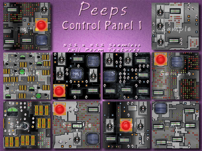 Second Life Marketplace - Peeps Textures Control Panel 1
