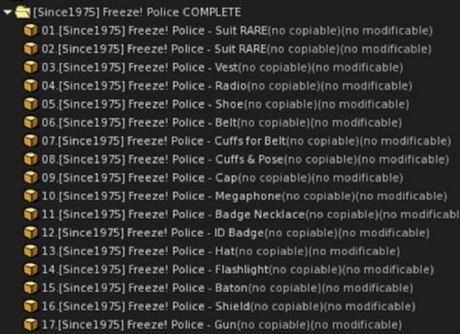 Second Life Marketplace - [Since1975] Freeze! Police COMPLETE