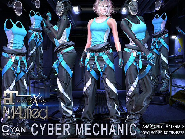 Second Life Marketplace - LaraX Only COPY/MOD MALified: Cyber Mechanic ...