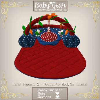 Second Life Marketplace - Animesh Zooby - Newborn & Baby Gym - Summer ...