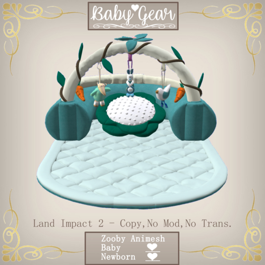 Second Life Marketplace - Animesh Zooby - Newborn & Baby Gym - Spring ...