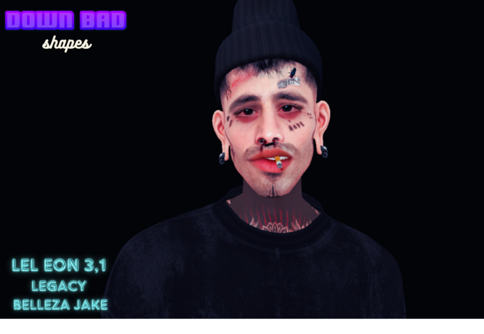 Second Life Marketplace - CRACKHEAD - Lel Eon Shape [Down Bad]